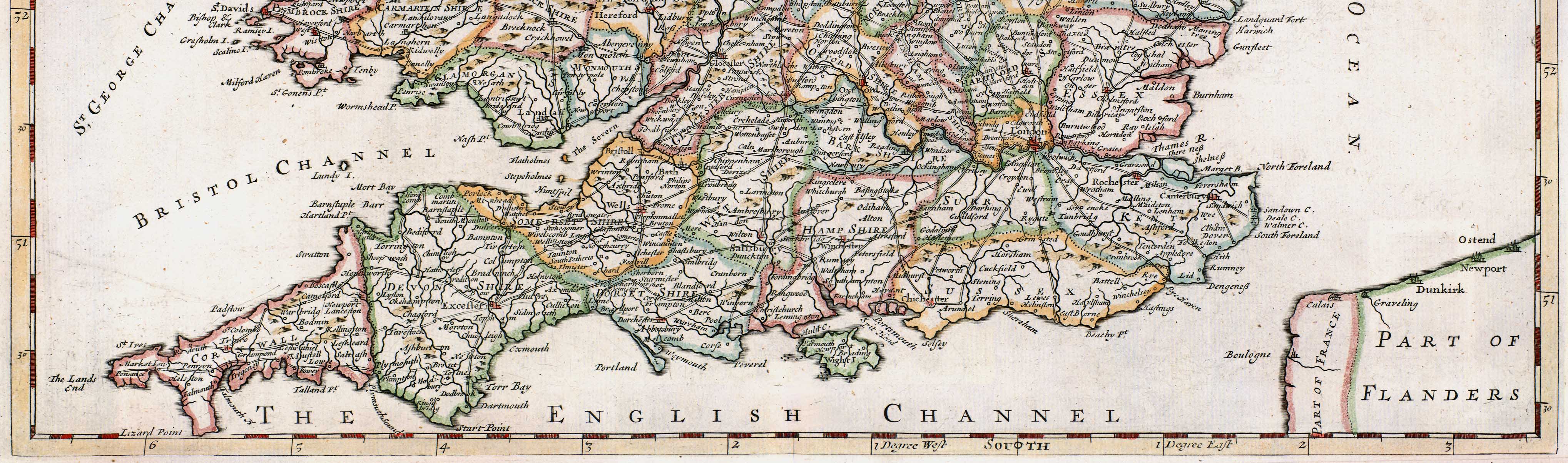 Morden's England 1690s
